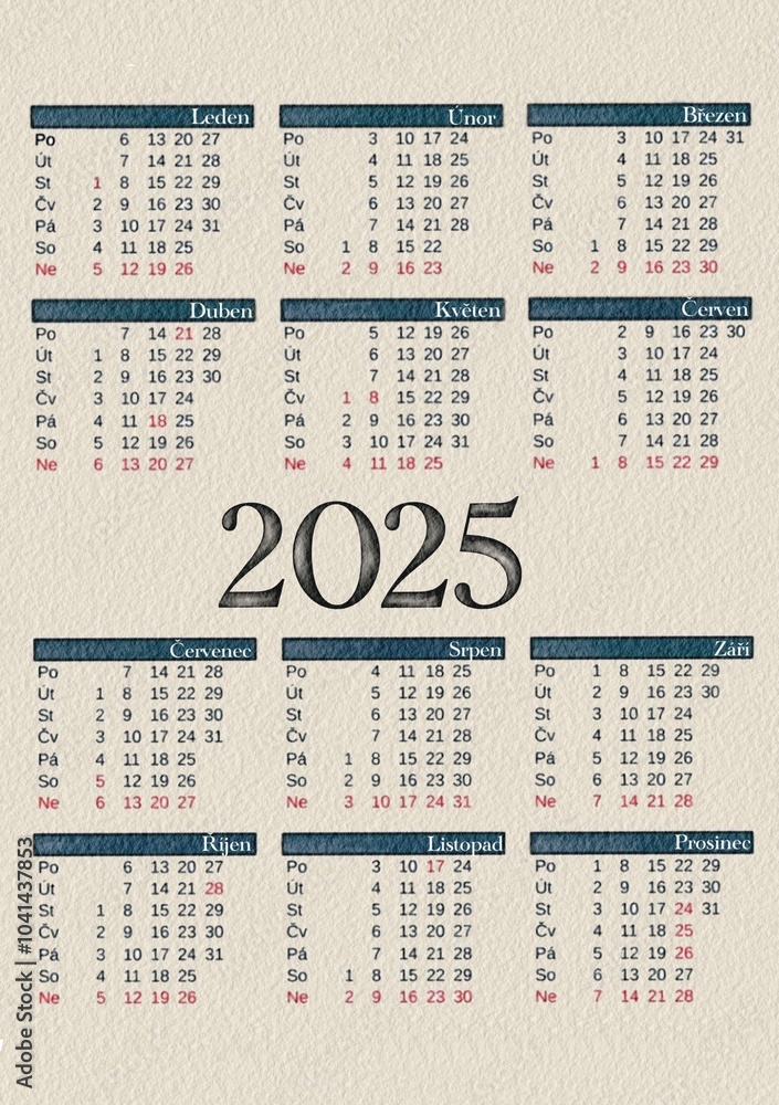 2025 calendar highlighting each month's dates and significant holidays ...
