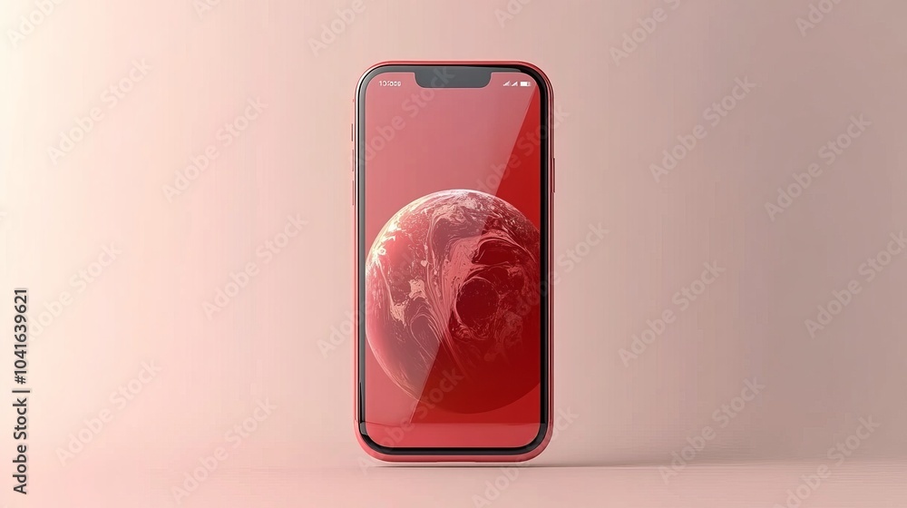 Generate a high-resolution smartphone mockup featuring a realistic ...