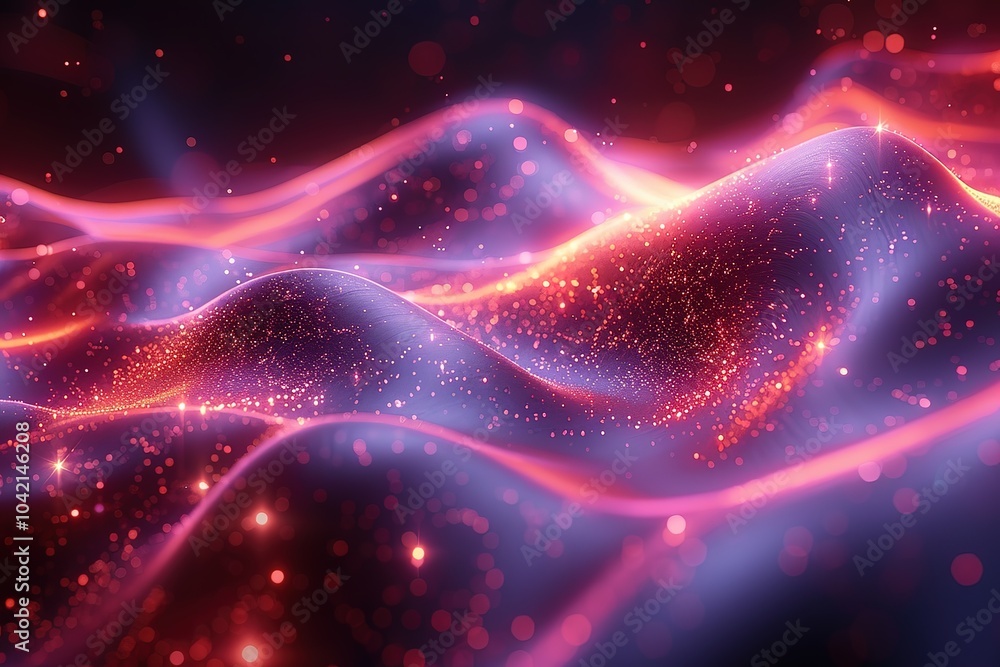 immersive augmented reality backgrounds with fluid, glowing textures ...