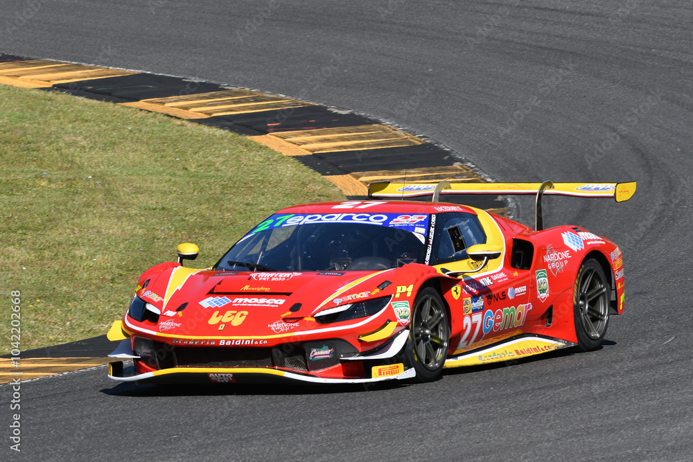 Scarperia, Italy - July 13th 2024: Ferrari 296 GT3 of team SCUDERIA ...