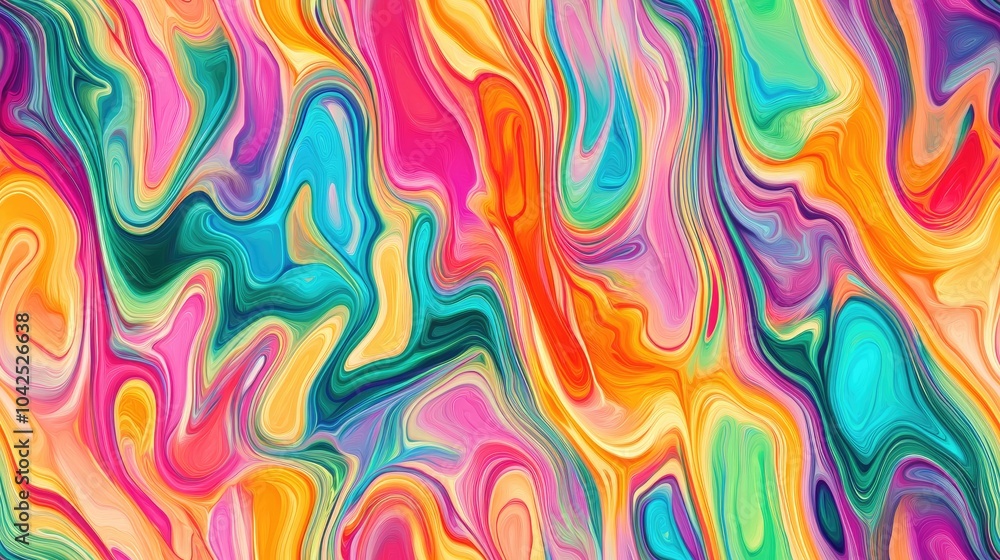 Seamless artistic pattern of melting rectangles in vibrant colors for ...