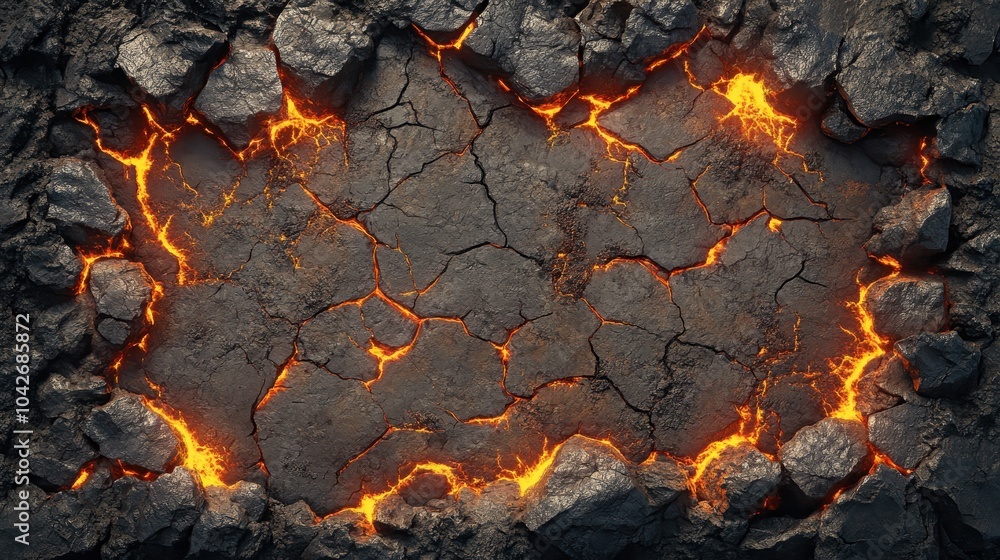DnD Battle Map Volcanic Battlefield Featuring Molten Rocks and Lava ...
