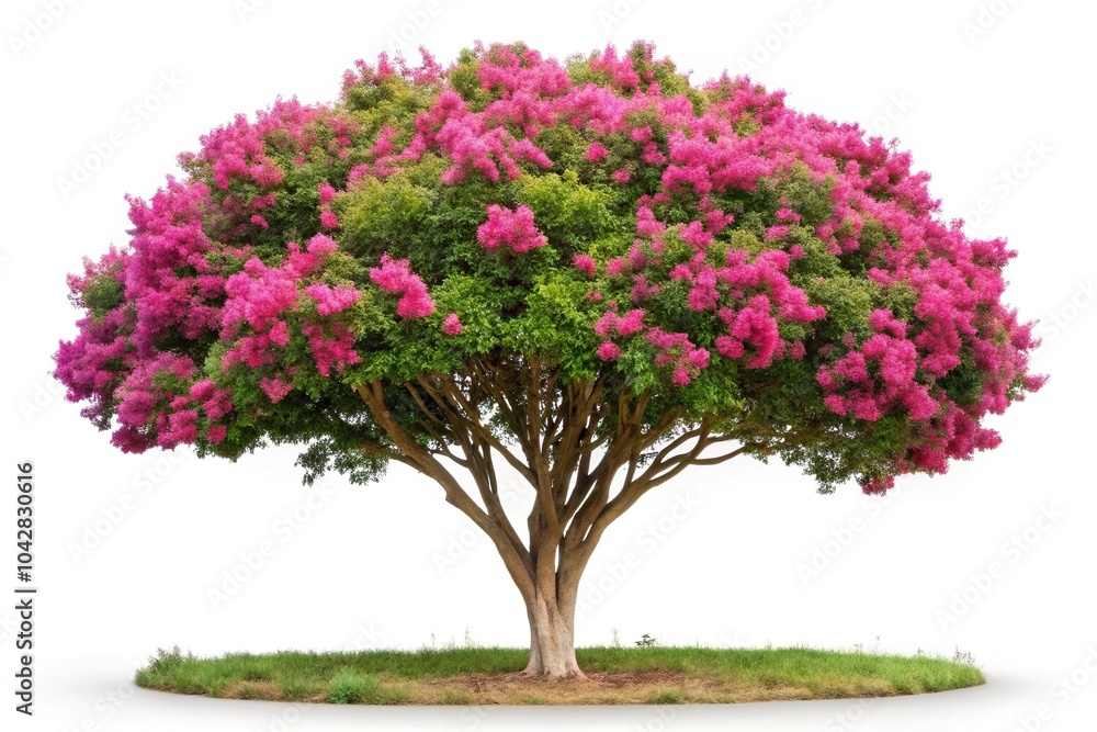 Lagerstroemia indica Jupiter tree Crespon Stock Illustration | Adobe Stock