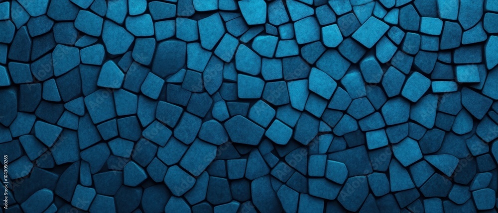 Abstract Blue Stone Wall Texture, A Seamless Pattern of Irregular ...