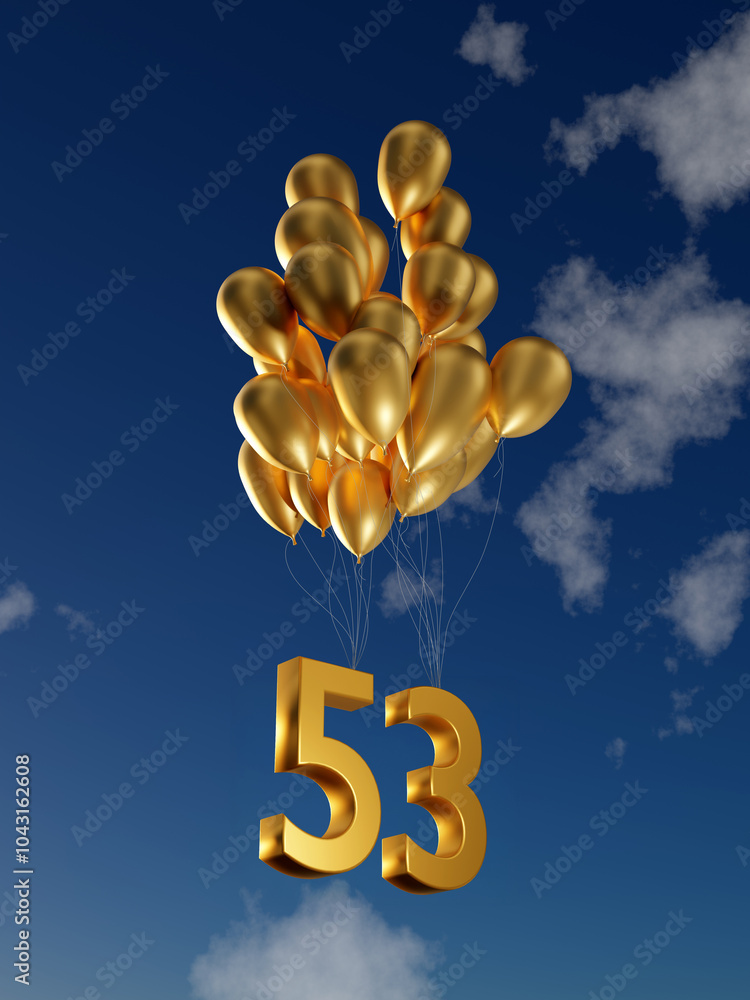 UAE's 53rd National Day Celebration with Golden Balloons Taking off No ...