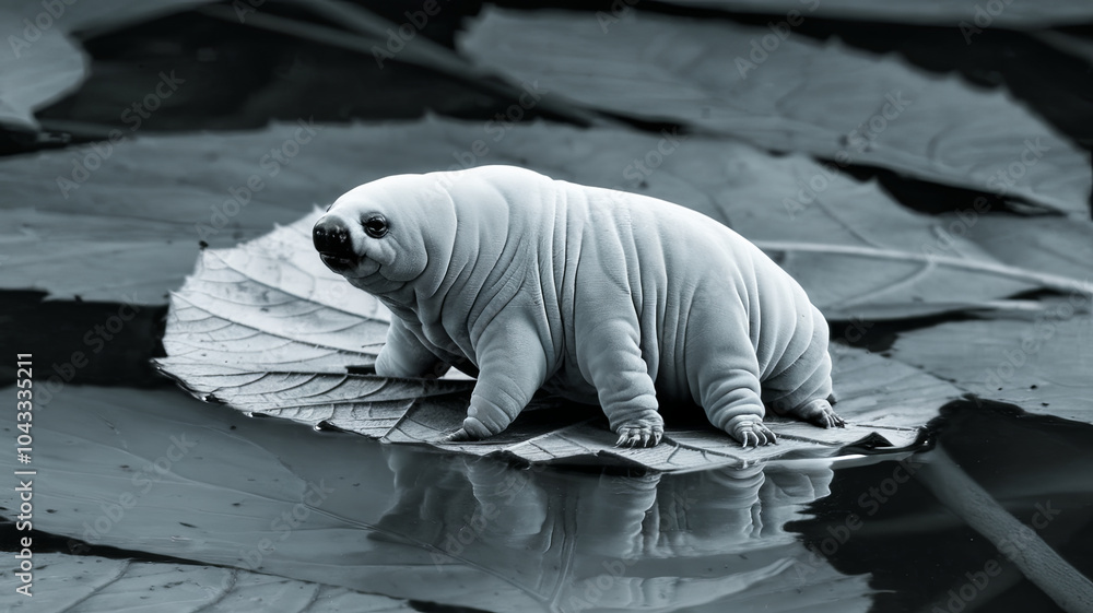 microscopic image of Hypsibius dujardini, water dwelling tardigrade ...