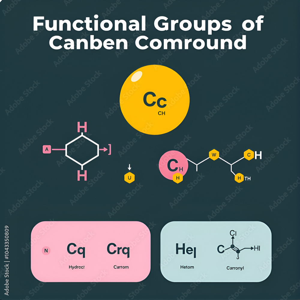 Functional Groups of Carbon Compounds Infographic Diagram including ...