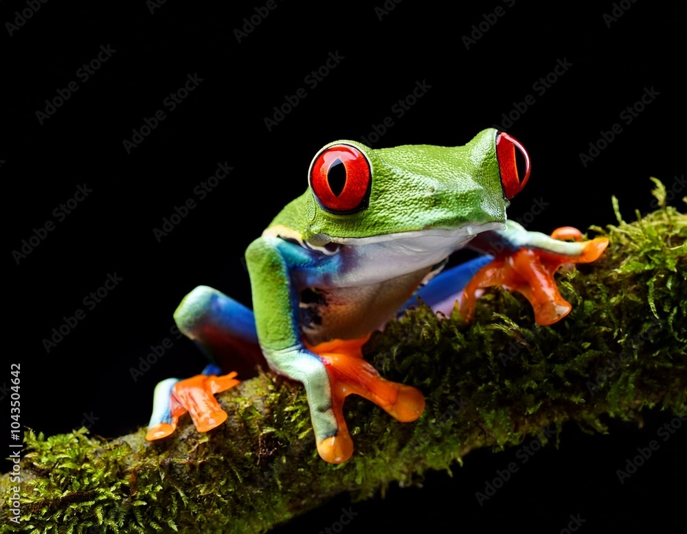 Agalychnis callidryas, known as the red-eyed tree frog, is an arboreal ...