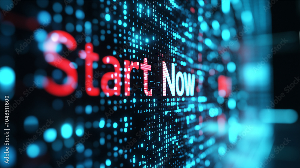4K minimalistic design featuring categorized words: "Start Now" Stock ...