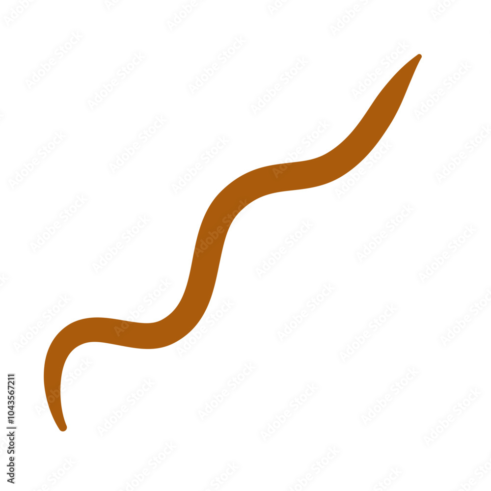 Parasite Worms intestinal Stock Vector | Adobe Stock