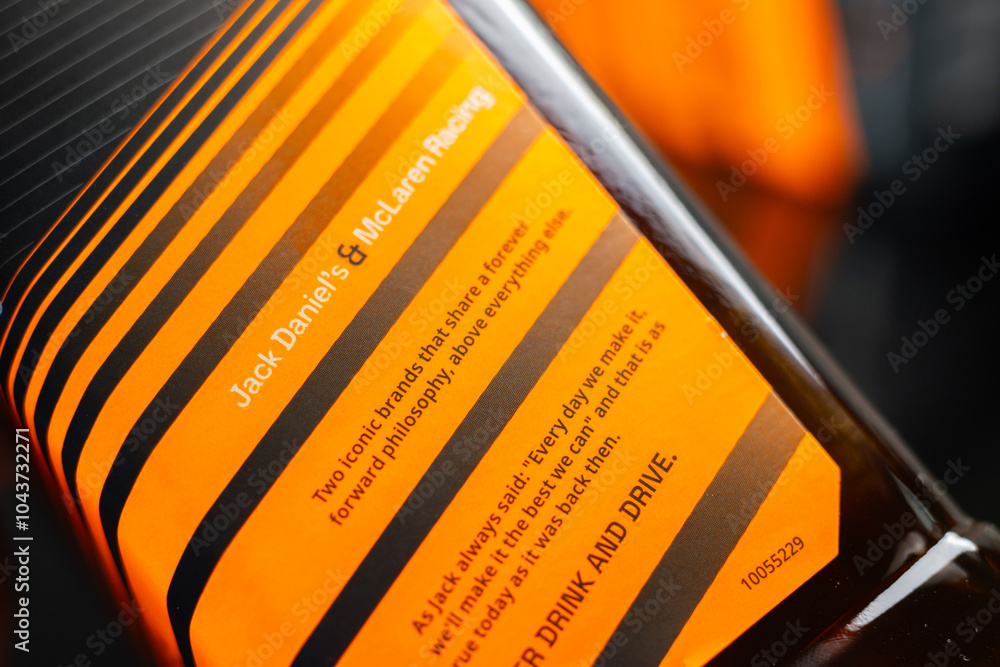 LONDON, UNITED KINGDOM - JUNE 12, 2024 A 2024 Jack Daniel's McLaren ...