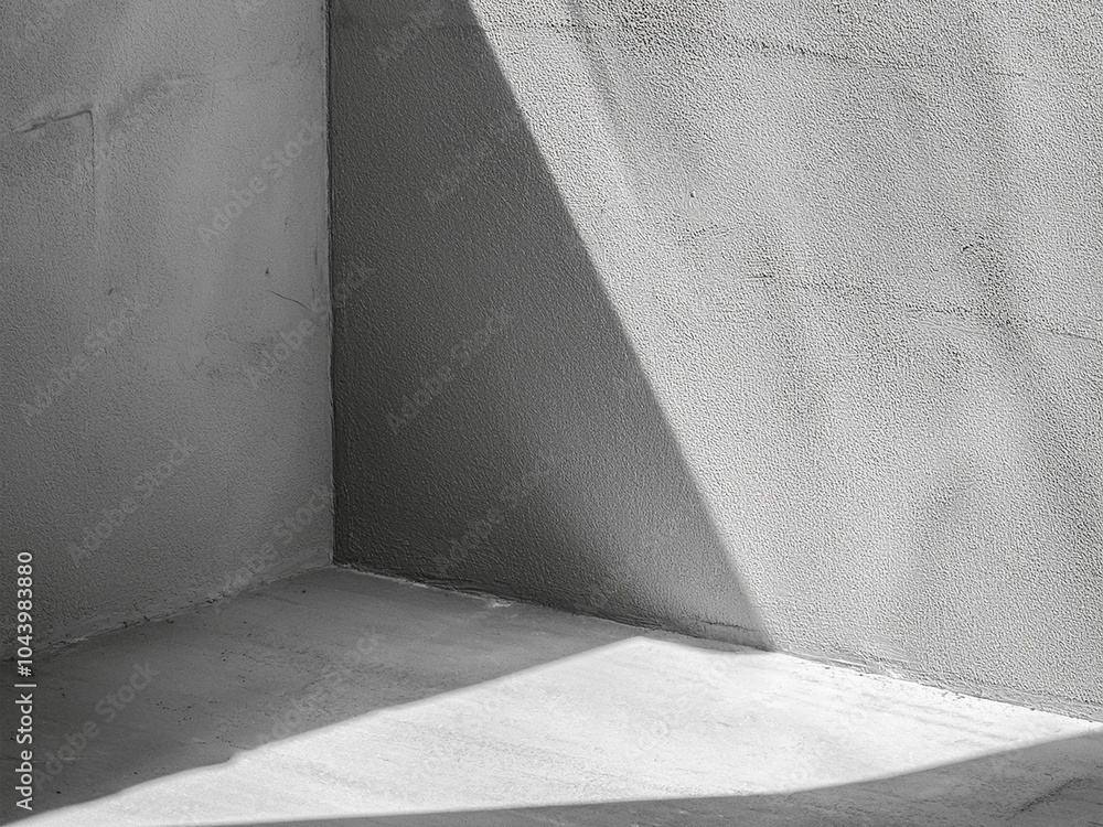 Concrete Room Shadow Cement Wallpaper Concept Stock Photo | Adobe Stock