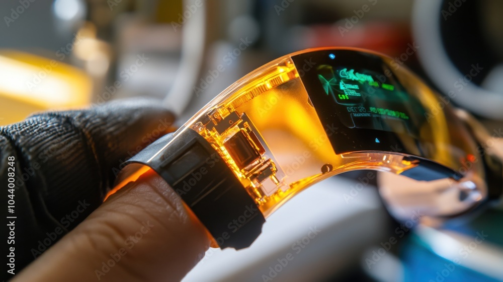 Next-generation wearable technology research lab, flexible OLED ...