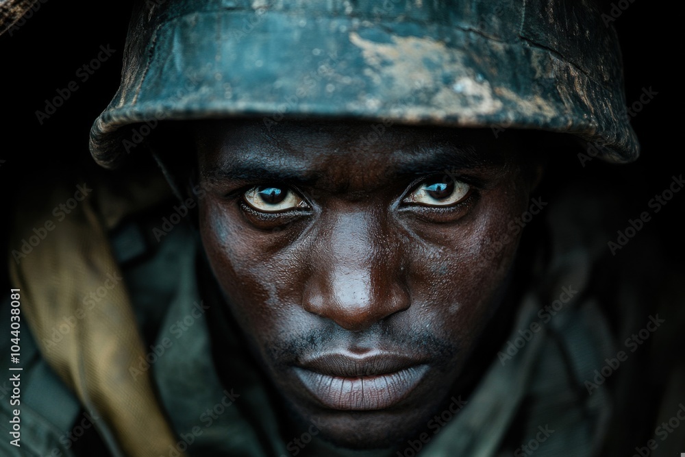 Courageous Soldier Portrait: An Intense Glimpse Into the Heart of ...