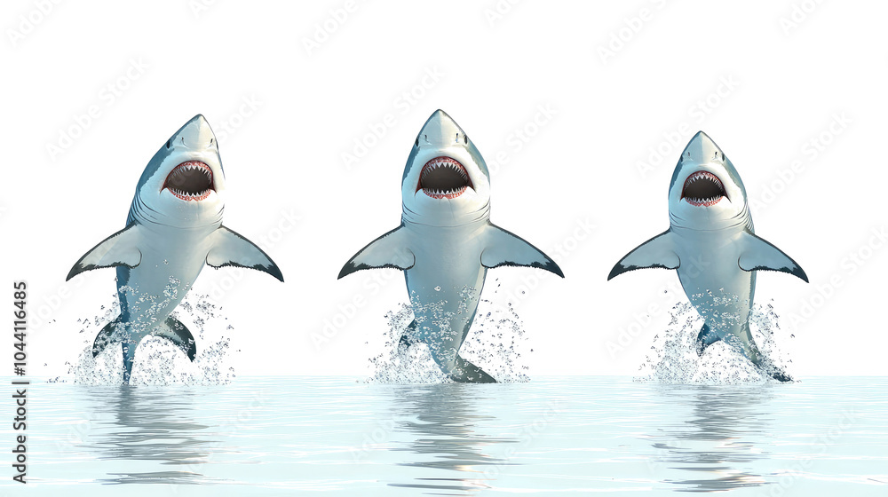 Sharks Leap From Water in Stunning Aerial Displays Above the Sea ...