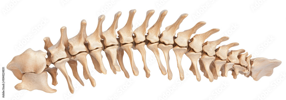 Spine bones on transparent cutout background, PNG file. Mockup clipart ...