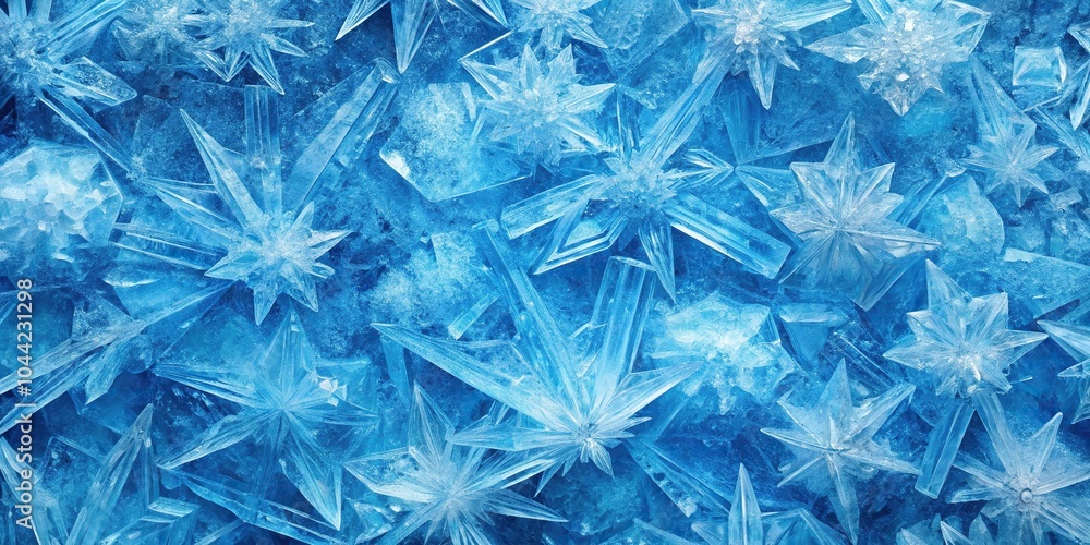seamless blue ice crystal texture background Stock Illustration | Adobe ...