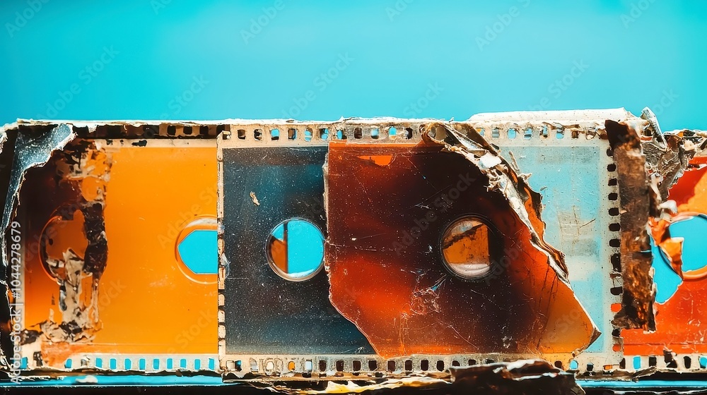 Retro film noise texture, dynamic grain and scratches, 35 mm rolling ...