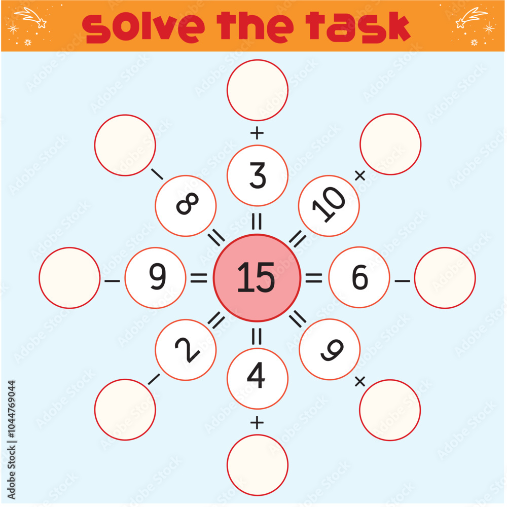 Worksheet. Mathematical puzzle game. Learning mathematics, tasks for ...