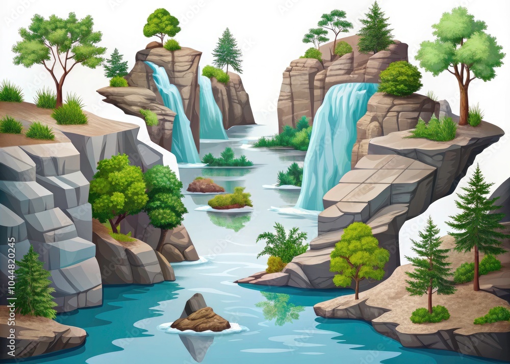 Ravines Clipart Collection - Isolated Symbols, Logos, and Icons on ...