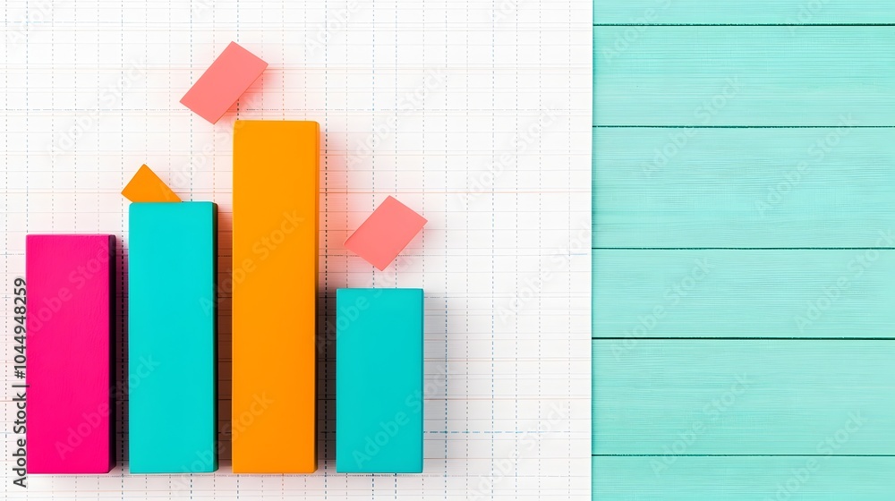 Vibrant and modern data visualization with a captivating combination of ...