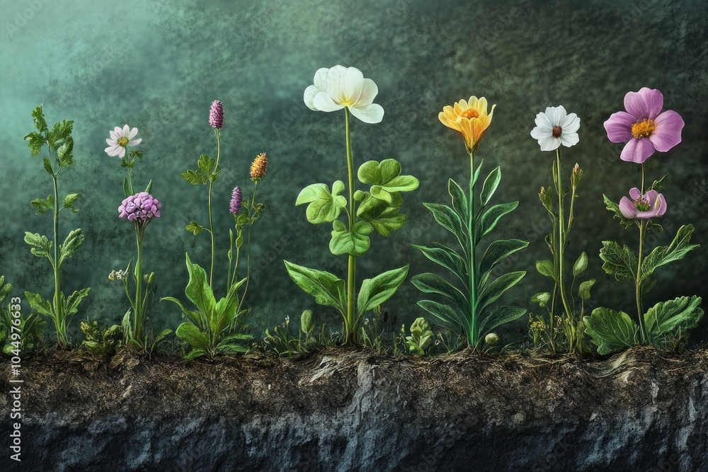 Life cycle of plants, featuring the stages of growth in plants, from ...