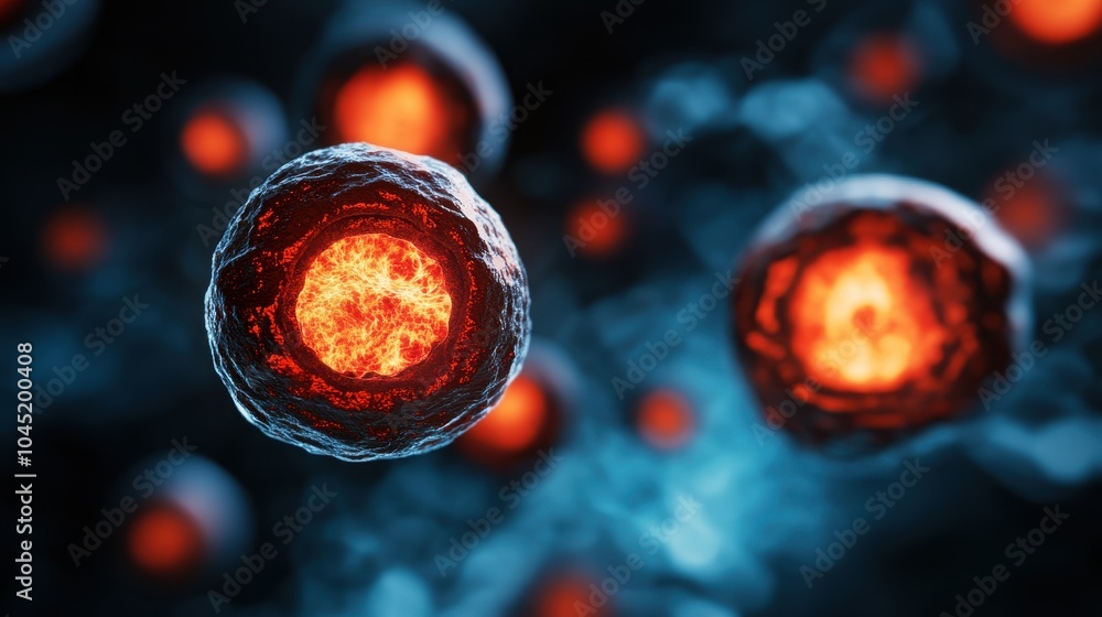 Detailed look at cell mitosis showing stages of division including ...