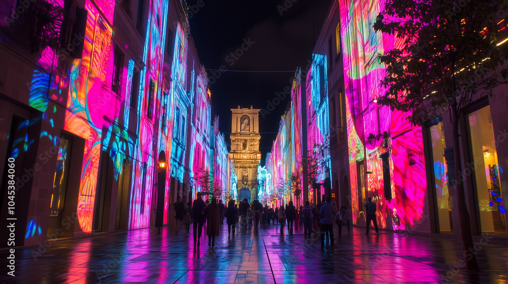 Festival de la Luz, a city filled with lights with thousands of ...