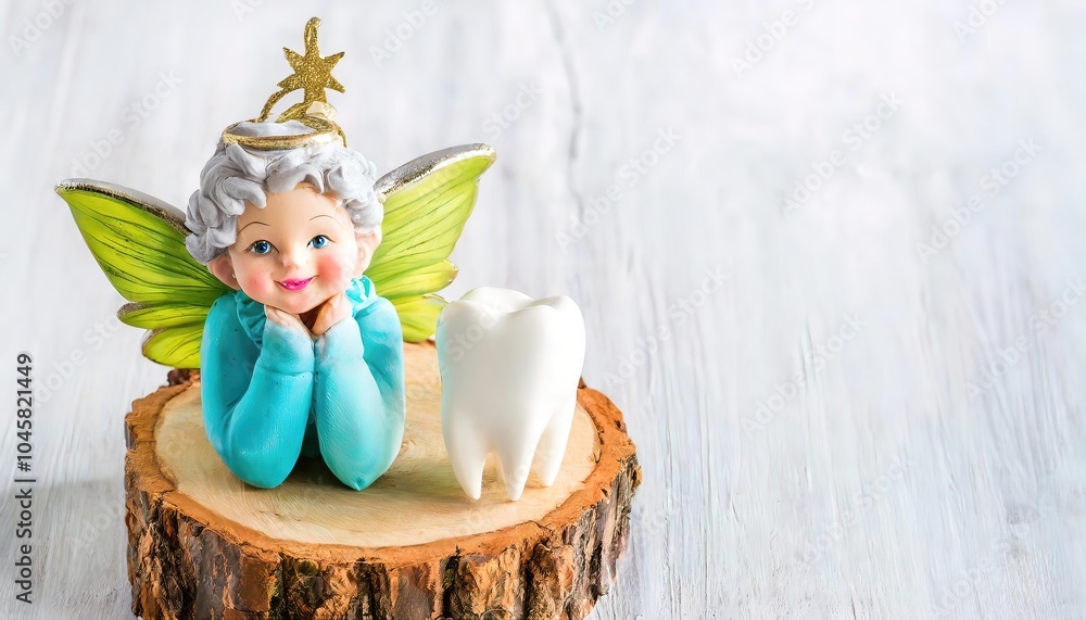 Foto de Stock tooth fairy is a folklore figure of early childhood in ...