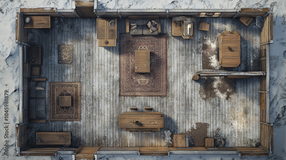 DnD Battlemap Arctic Base Map: A detailed battle map set in the Arctic ...