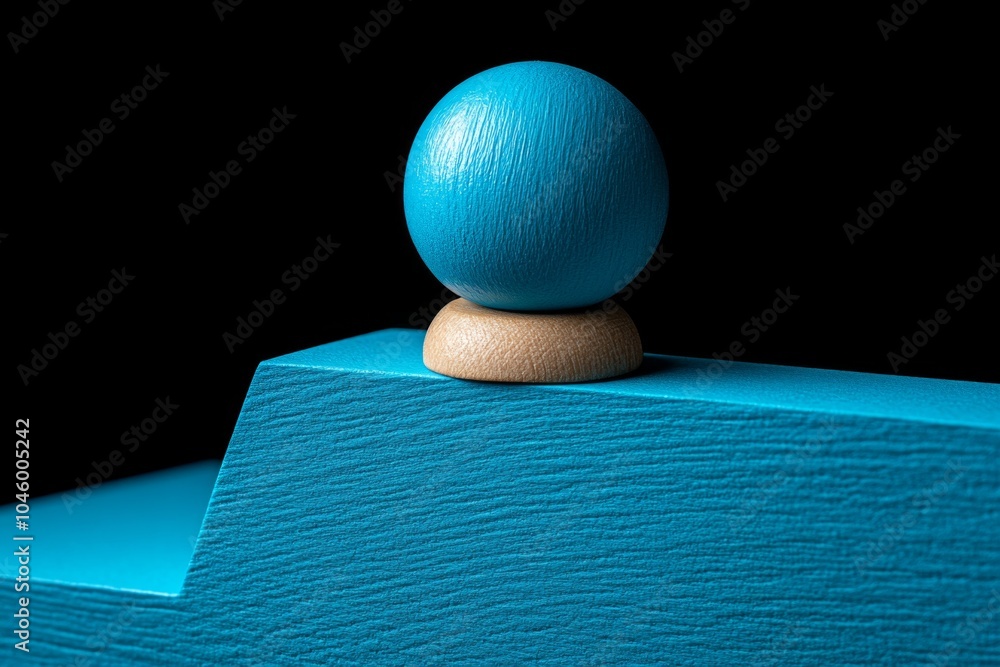 Abstract minimalist depiction of a person left out, with soft shapes ...