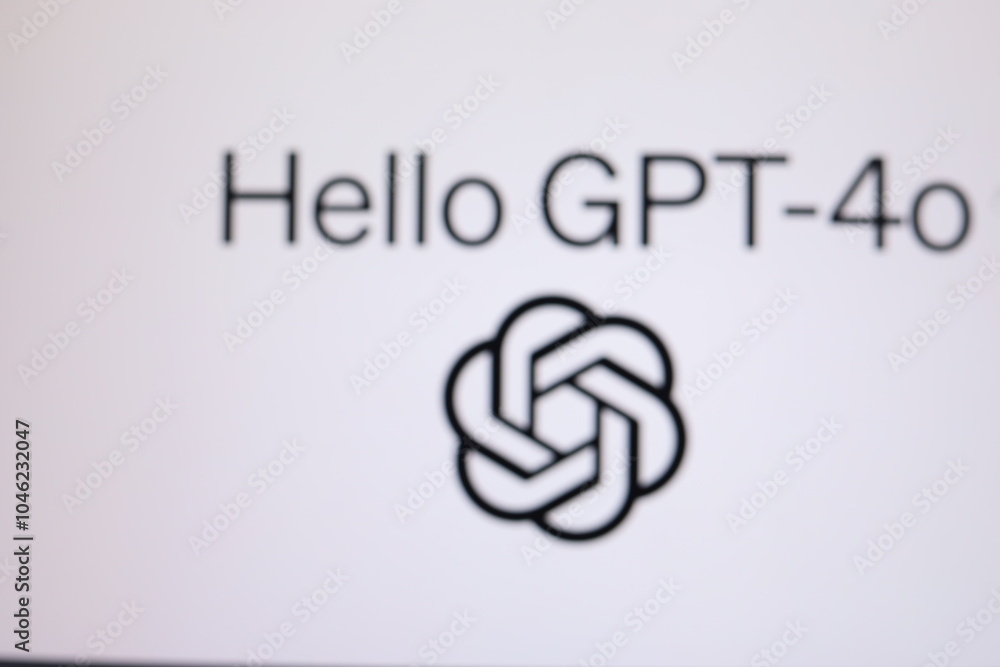 KANGAR, PERLIS, MALAYSIA 25 OCTOBER 2025 : Close-up of GPT-4o displayed ...