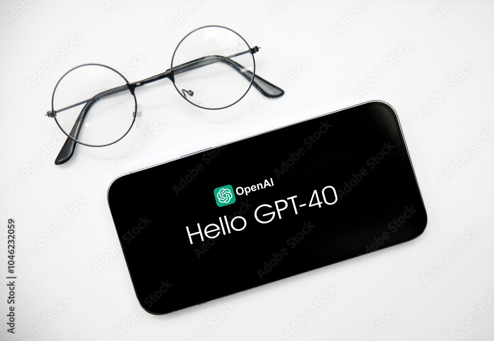 KANGAR, PERLIS, MALAYSIA 25 OCTOBER 2025 : Close-up of GPT-4o displayed ...