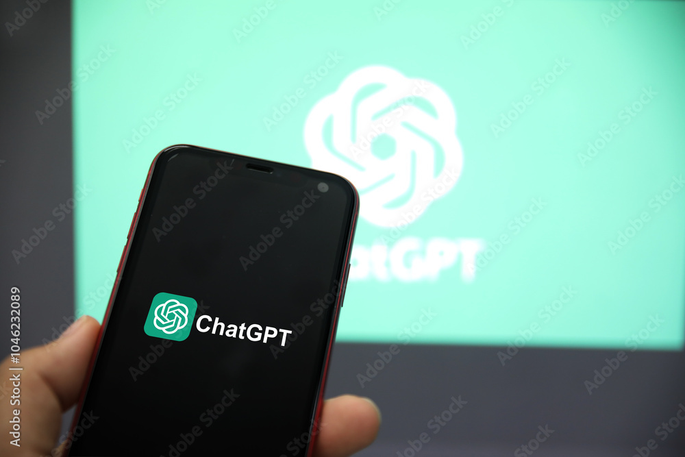 KANGAR, PERLIS, MALAYSIA 25 OCTOBER 2025 : Close-up of GPT-4o displayed ...