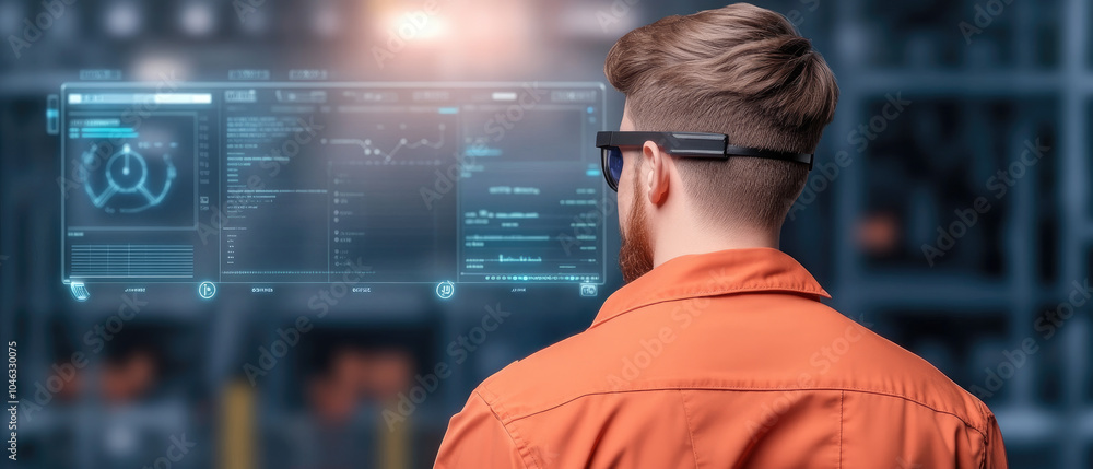 Augmented Reality Warehouse Management, advanced interface displaying ...
