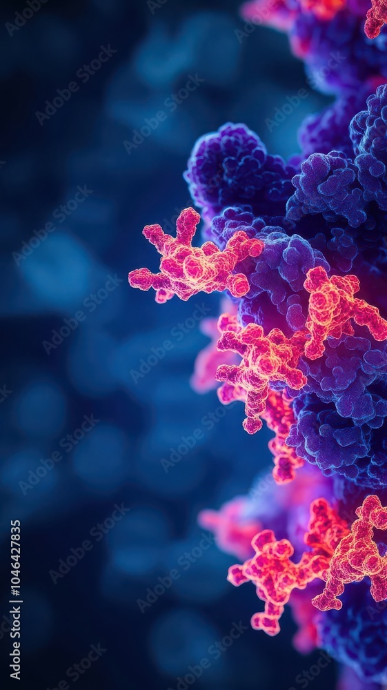 Chaperone proteins refolding damaged proteins in a cell, highdetail ...