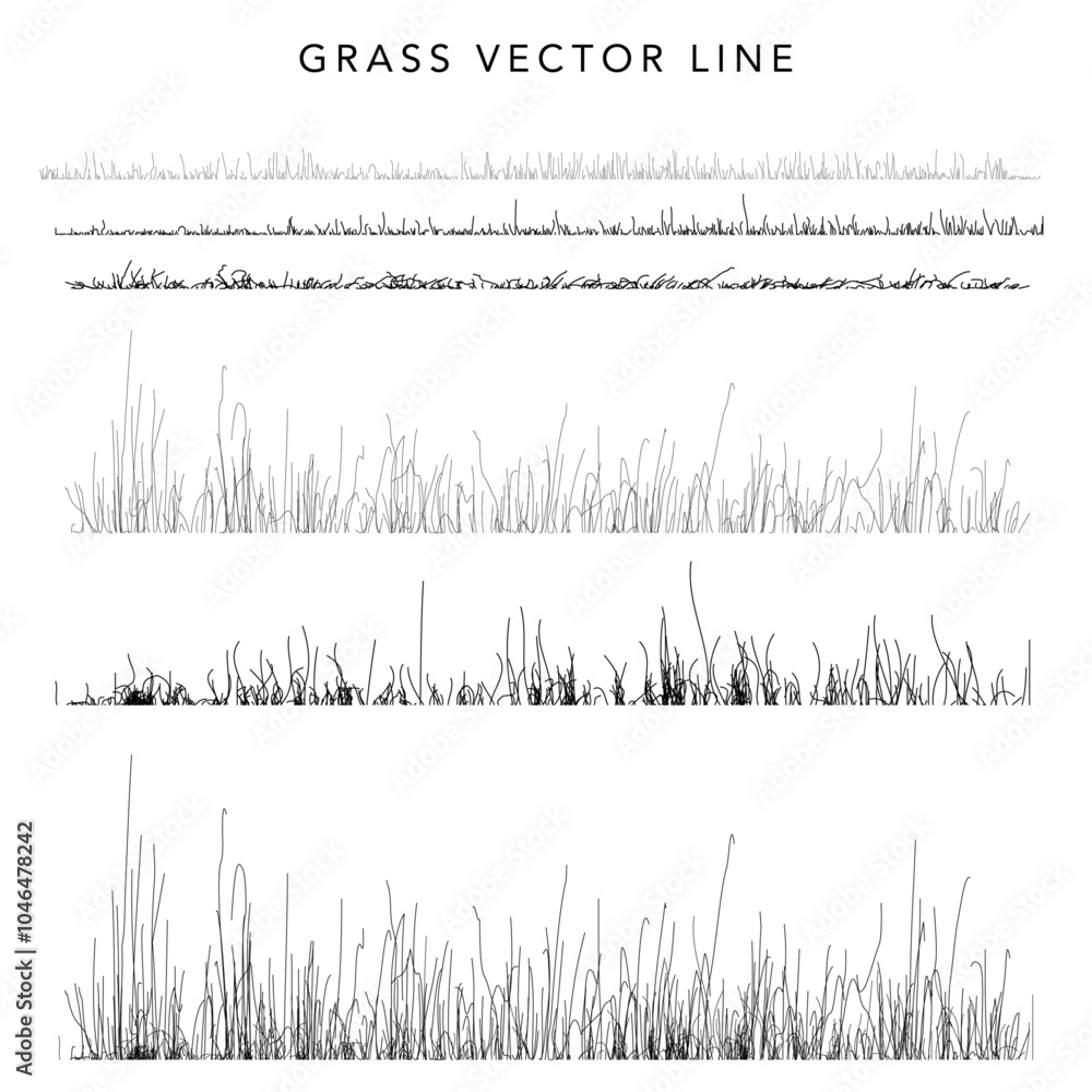 grass, forest section, soil layer landscape drawing pattern. texture ...