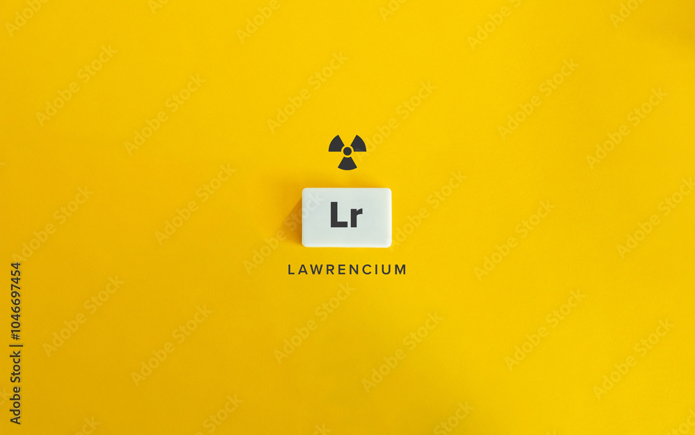 Lawrencium (Lr) Banner Image. Radioactive Chemical Element ...