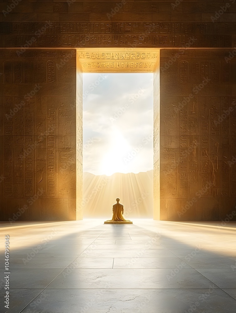 Zeus the Mighty King of the Greek Gods Seated on His Radiant Throne ...