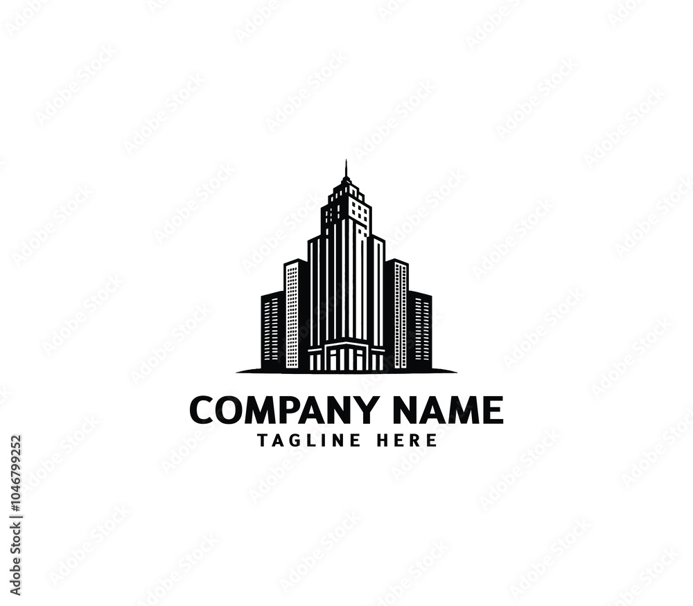 Vector city buildings logo design. Modern building logo symbol ...