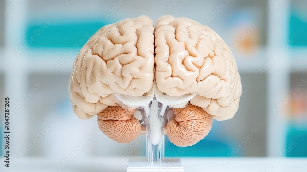 Stock-Illustration „Human Brain Anatomy Model Cerebral Cortex ...
