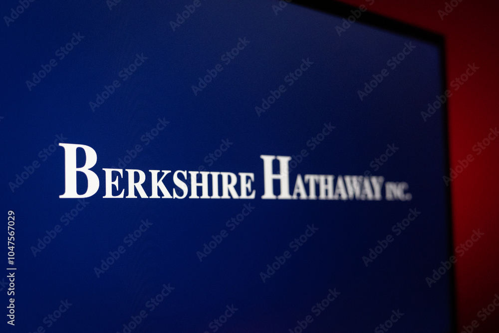 Berkshire Hathaway Logo Displayed on Computer Screen – Multinational ...
