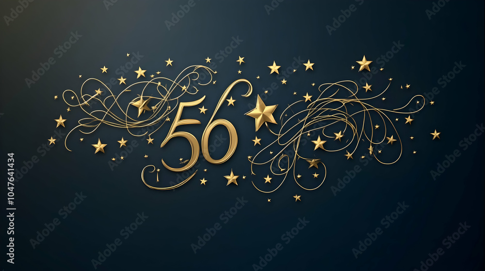 Celebrating 50 Years: Elegant calligraphy for celebrating 50 years with ...