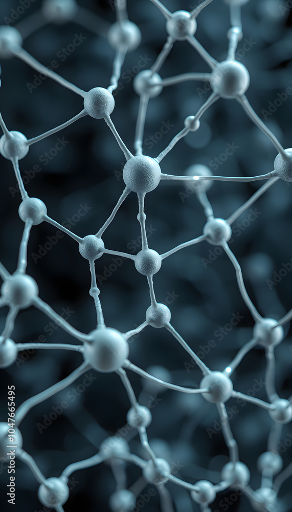 Neural network concept. Connected cells with links isolated with white ...