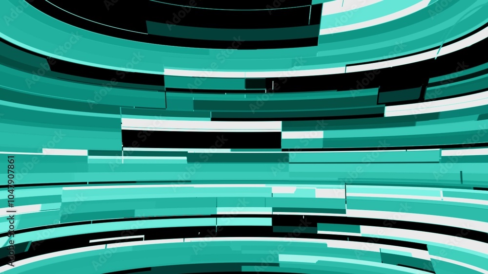 Illustration Stock international news background animation. 3d rotated ...