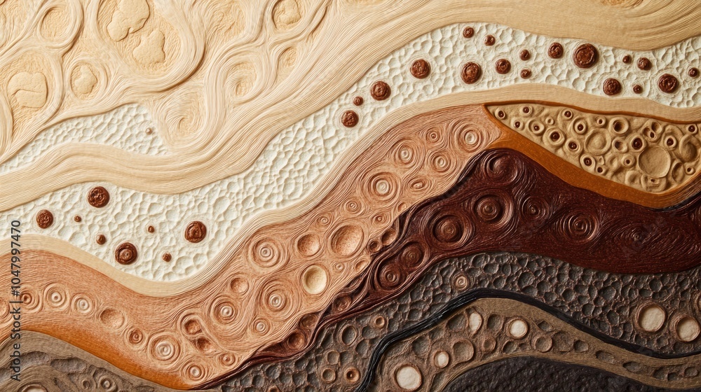 Abstract Skin Epidermis Layers with Stratum Corneum Granulosum Spinosum ...