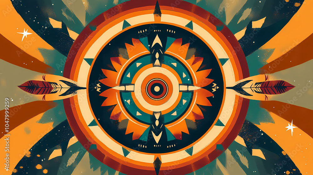 Sacred medicine wheel symbols and motifs from native american cultures ...