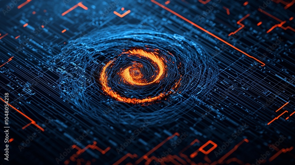 Weather forecast showing hurricane paths on a detailed map high ...