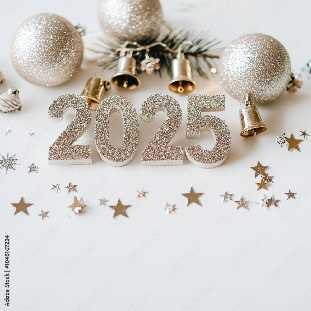 Stock-Illustration „Future horizon: 2025 year, new possibilities and ...