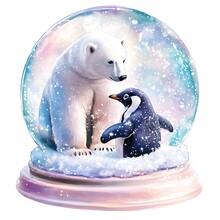Polar Bear Snow Globe Free Stock Photo - Public Domain Pictures